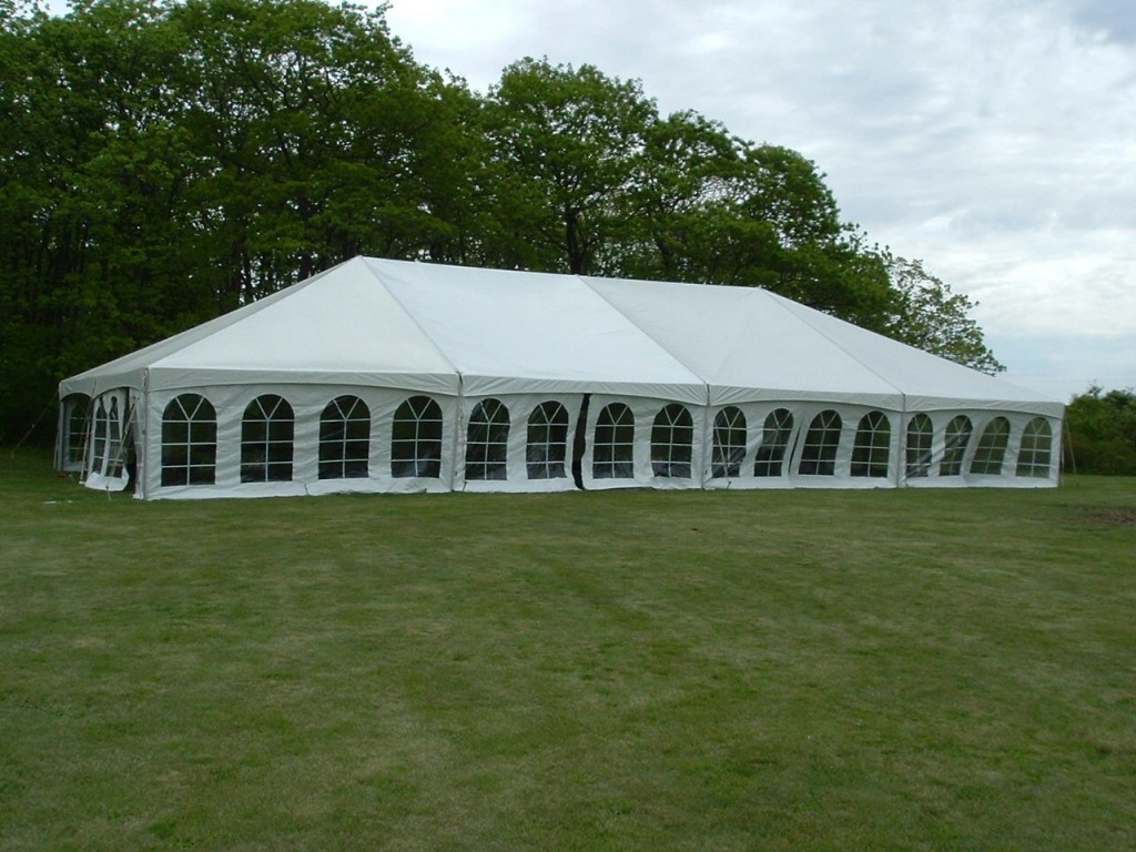 Frame Tent with French Window Sidewalls - Tent and Party Rentals Company