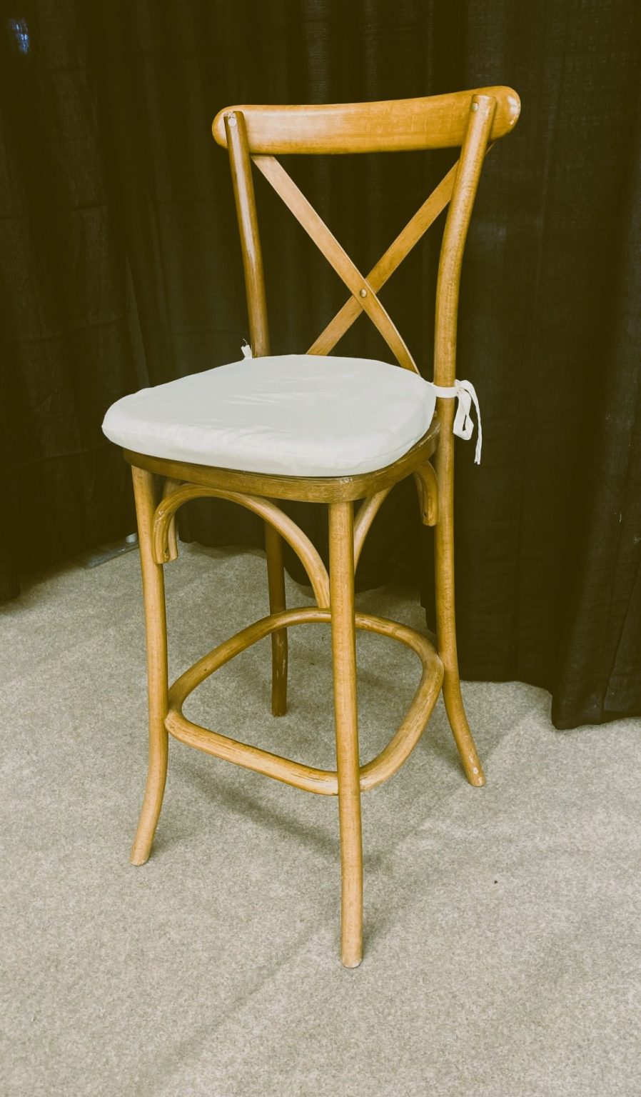 Cross Back Bar Stool Chairs - Tent and Party Rentals Company